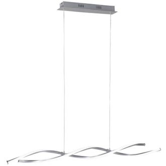 Paul Neuhaus Paul Neuhaus Polina Plafonnier suspendu en acier, 2 LED 10,2 W, 3 000 K, intensit&eacute; variable