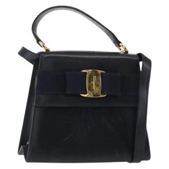 Ferragamo Pre-owned Lederhandtasche - - Pre-owned - Damen - Blau - ONE SIZE