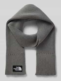 The North Face Schal in Strick-Optik mit Logo-Patch