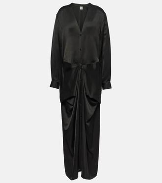 Toteme Robe longue en satin