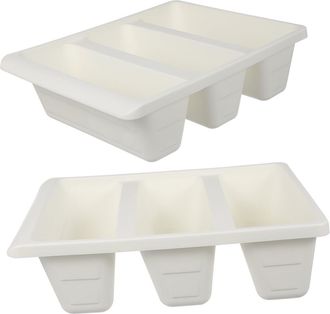 BESPORTBLE 2 St&uuml;ck Schuhregal aus Stabilem PP Kunststoff Platzsparende Schuhaufbewahrung mit Rillen Wei&szlig; Multifunktionale Schuhablage f&uuml;r Haushalt und Wohnzimmer