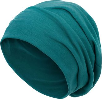 style3 Slouch Beanie aus atmungsaktivem, feinem und leichten Jersey Unisex M&uuml;tze Haube Bini Einheitsgr&ouml;&szlig;e