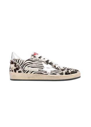 Golden Goose Ballstar Zebra Print Trainers Size 36