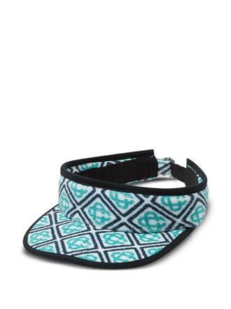 Casablanca visière Beach Club à motif monogrammé - Vert