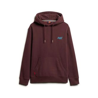 Superdry Burgunder Baumwoll Essential Hoodie Herren - - Sweatshirts & Hoodies - Herren - Rot - S