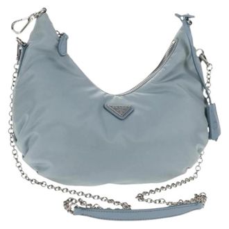 Prada Pre-owned Nylon Schultertasche - - Pre-owned - Damen - Blau - ONE SIZE