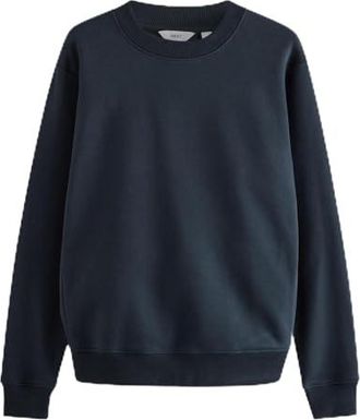 Next Sweat Homme &agrave; Capuche - Jersey Coton Premium, Poche Kangourou, Capuche R&eacute;glable Bleu Marine L