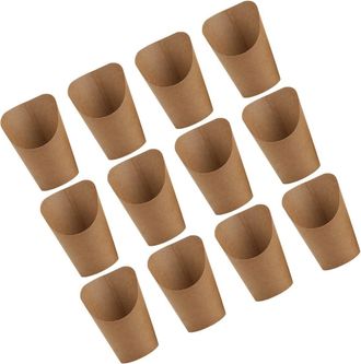 Cabilock 50 Stück Pommes Frites Halter Aus Kraftpapier 16oz Sicher Und Langlebig Für Snacks Und Hochzeiten Popcorn Behälter Für Partys