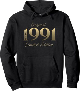 Generic 35. Geburtstag Februar 1991 Vintage Jahrgang Pullover Hoodie