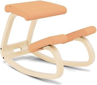 Varier Variable, Chaise &agrave; Genoux Originale, Design de Peter Opsvik, Naturel/P&ecirc;che, Profitez dune Garantie de 10 Ans