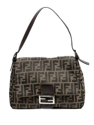 Fendi sac port&eacute; &eacute;paule Mamma Baguette (ann&eacute;es 2000) - Marron