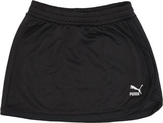 Puma Schwarzer A-Linien-Rock Kurzer Leichter Stoff - - Skirts - Damen - Schwarzk - M