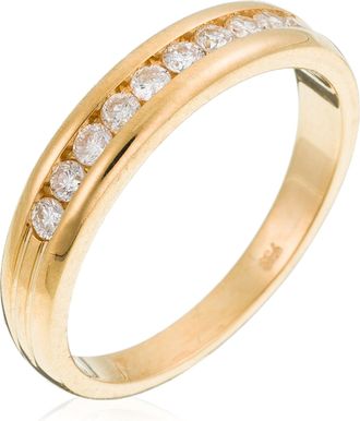 Orphelia Damen-Ring Trauring 750 Gelbgold Diamant (0.5 ct) transparent Rundschliff Gr. 56 (17.8) - RD - 3046/56
