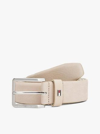 Tommy Hilfiger Ceinture en cuir à boucle arrondie et logo