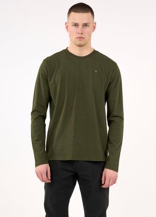 Knowledge Cotton Apparel Herren vegan Lang&auml;rmeliges Abzeichen Forrest Night