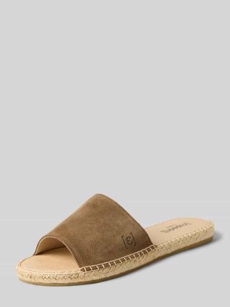 Espadrij Sandalette mit Label-Detail Modell PLAGE VELOUR