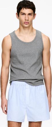 Arket Geripptes Tanktop 2er-Pack -Grau