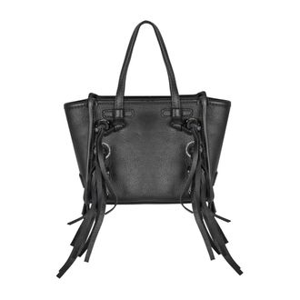 Gianni Chiarini Femme, Sacs, Noir, Taille: ONE Size Mini Sac de Courses en Cuir avec Fermeture Éclair