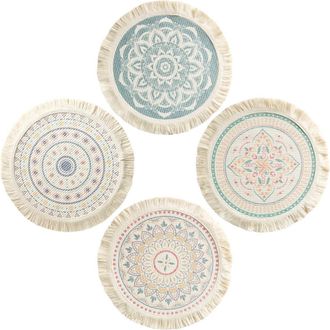 BESPORTBLE DIYEAH 4 St&uuml;ck Gewebte Baumwoll Tischsets Hitzebest&auml;ndig rutschfest f&uuml;r K&uuml;chentisch Esszimmer Wohnaccessoire