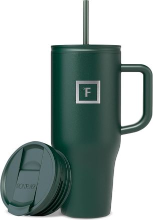 Iron Flask Isoliert Trinkbecher mit Strohhalm Deckel und Griff - 950ml - Thermobecher Kühlt 11 Stunden und 48 Stunden Eisgekühlt - Vakuum Doppelwandig Edelstahl 