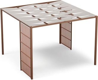 Blumfeldt Pergola Shade Cove 3x3 m, salon de jardin extérieur avec cadre en acier thermolaqué, toit enduit de polyamide, tonnelle de jardin extérieur moderne