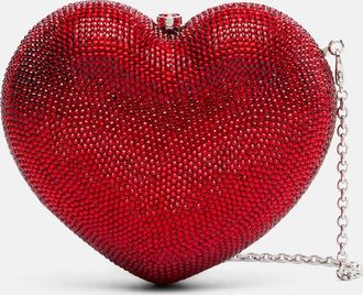 Judith Leiber Clutch LAmour Petit Coeur mit Kristallen