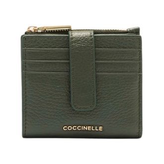 Coccinelle Femme, Accessoires, Vert, Taille: ONE Size Metallic Soft Wallet