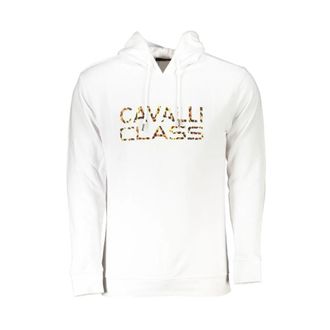 Cavalli Luxuri&ouml;ser Kapuzenpullover mit Logodruck - - Sweatshirts & Hoodies - Herren - Wei&szlig; - 3XL