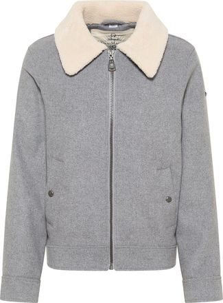 Dreimaster Dreimaster &Uuml;bergangsjacke aus Wollgemisch Herren Grau Melange