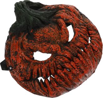 DOITOOL Halloween Kürbismaske Cosplay Maske aus PU Gruselige Party Maske für Karneval Maskerade Halloween Festival Dekoration und Kostümparty