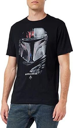 Star Wars T-Shirt Mandalorian Shadows pour Homme, Shadows Black, L UK