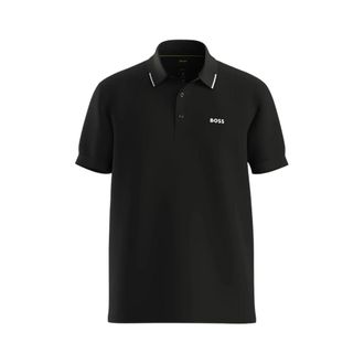 HUGO BOSS Piqu&eacute; Polo - - Tops - Herren - Schwarzk - M