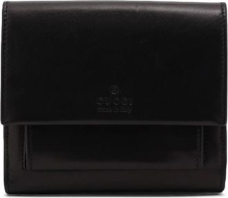 Gucci portefeuille en cuir (années 1990-2000) - Noir