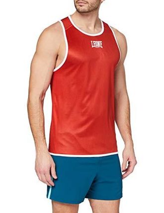 LEONE 1947 Gilet de Boxe, Rouge/Bleu, XXL, AB214