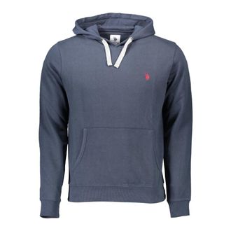 U.S.Polo Association Blauer Kapuzenpullover mit Rei&szlig;verschluss und Logo - - Sweatshirts & Hoodies - Herren - Blau - 2XL