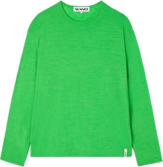 Sunnei long-sleeve T-shirt - Gr&uuml;n