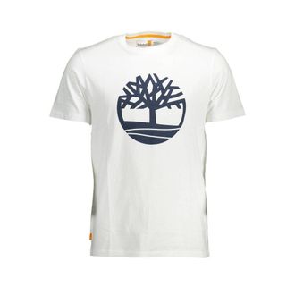 Timberland Logo-Printed Organic Cotton T-Shirt - White