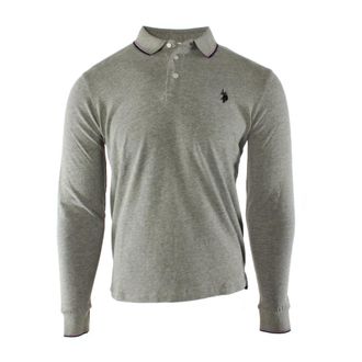 U.S.Polo Association Herren Graues Polo-Shirt - - Tops - Herren - Grau - 2XL