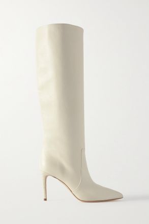 PARIS TEXAS Bottes En Cuir Stiletto - Cr&egrave;me