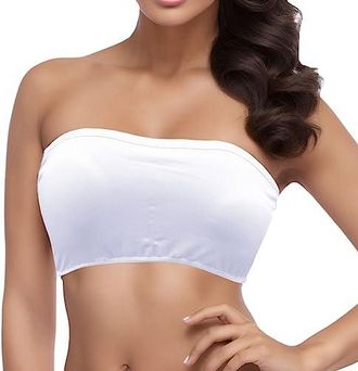 Generic Haut bandeau Y2K pour femme - Dos nu - Coupe ajust&eacute;e - Rembourr&eacute; - Amovible - Sans bretelles - Pour sortir - &Eacute;paules d&eacute;nud&eacute;es - Solide - &Eacute;paules d&eacute;nud