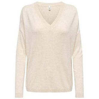 Only PULL BEIGE - BIRCH / DETAIL GOLD GLITTER - M