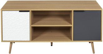 The Home Deco Factory The Home Deco Factory - Meuble tv Swen 2 portes et 2 niches