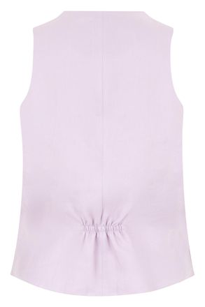 Tagliatore Womens Linen Vest Gracie Lilac Waistcoats & Gilets