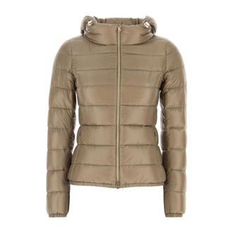 Herno Femme, Vestes, Beige, Taille: 36 FR Nylon Down Jacket