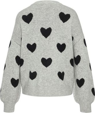 Lascana Rundhalspullover mit Herzmuster Kuscheliger Strickpullover mit Herzen, Jacquardpullover mit Herzmuster