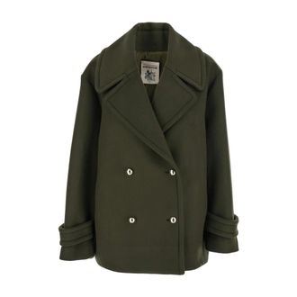 Semicouture Gr&uuml;ner Kurzmantel - - Coats - Damen - Gr&uuml;n - S