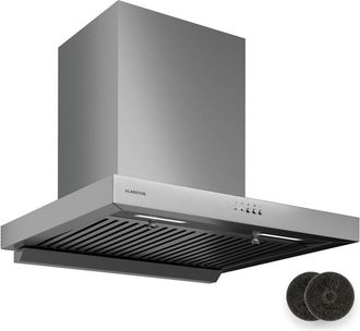 Klarstein Klarstein - AeroClean Dunstabzugshaube - 60 cm Wandhaube, Boost-Modus 721 m&sup3;/h, a++ Energieeffizienz, LED-Beleuchtung 3800-4200 k, Edelstahl, Abluft