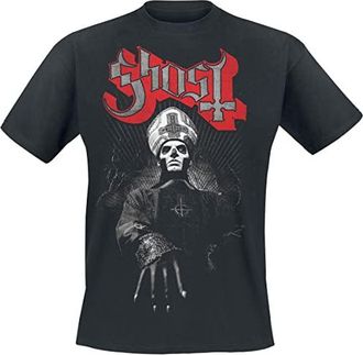 Ghost Ring Photo Homme T-Shirt Manches Courtes Noir 5XL 100% Coton Regular/Coupe Standard