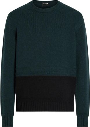 Ermenegildo Zegna Oasi Kaschmirpullover mit rundem Ausschnitt - Grün