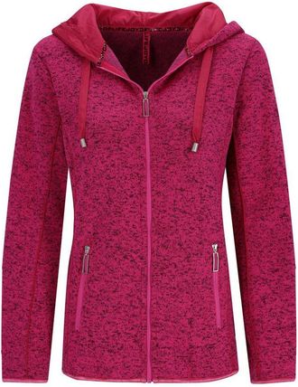 Hajo Strickfleecejacke Strickfleece Jacke mit Kapuze